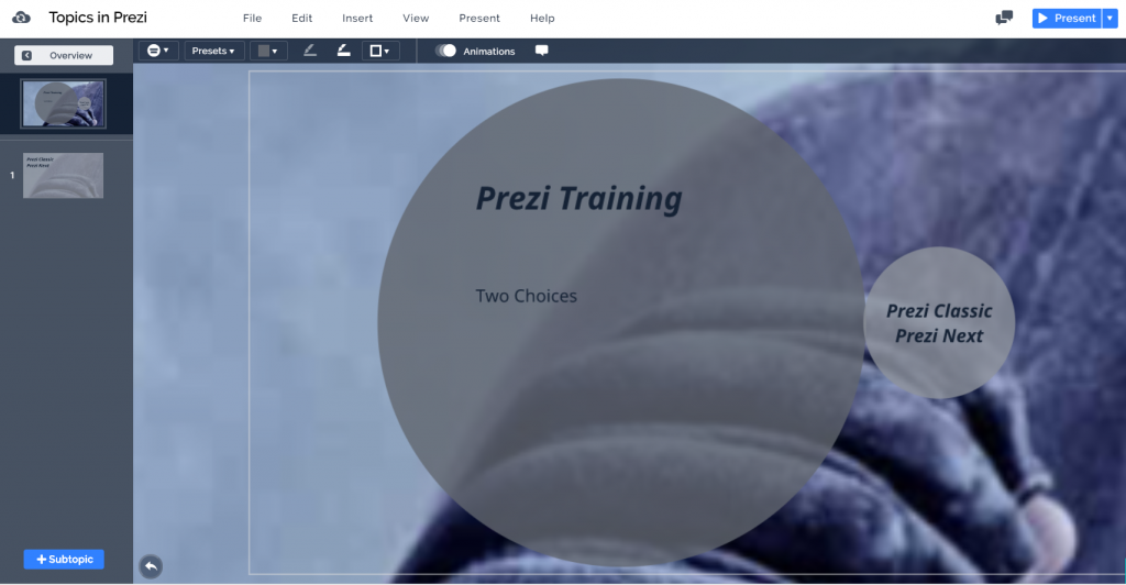 Prezi Training Course Update | Prezi Classic and Prezi Next